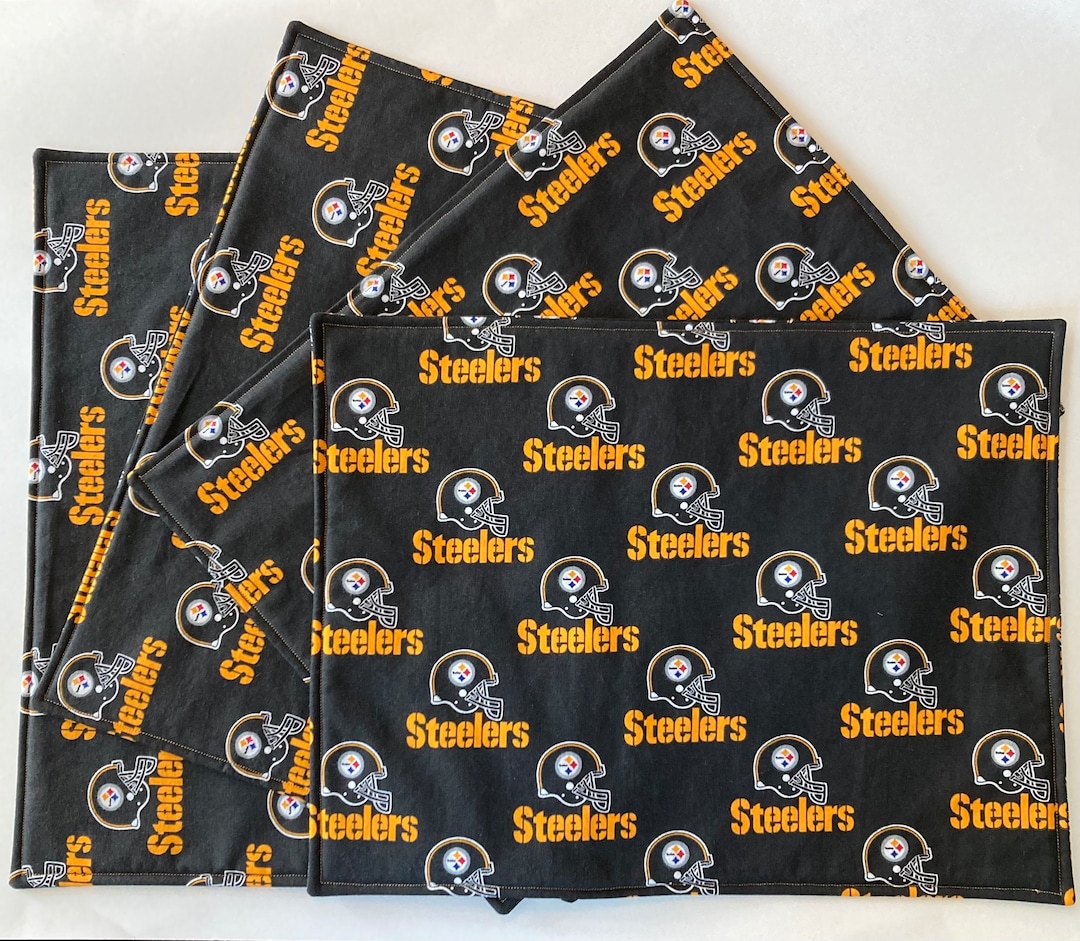 Set of 4 NFL Placemats - Pittsburgh Steelers - Etsy