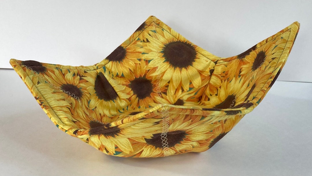 Microwave Bowl - Sunflower Garden - Etsy