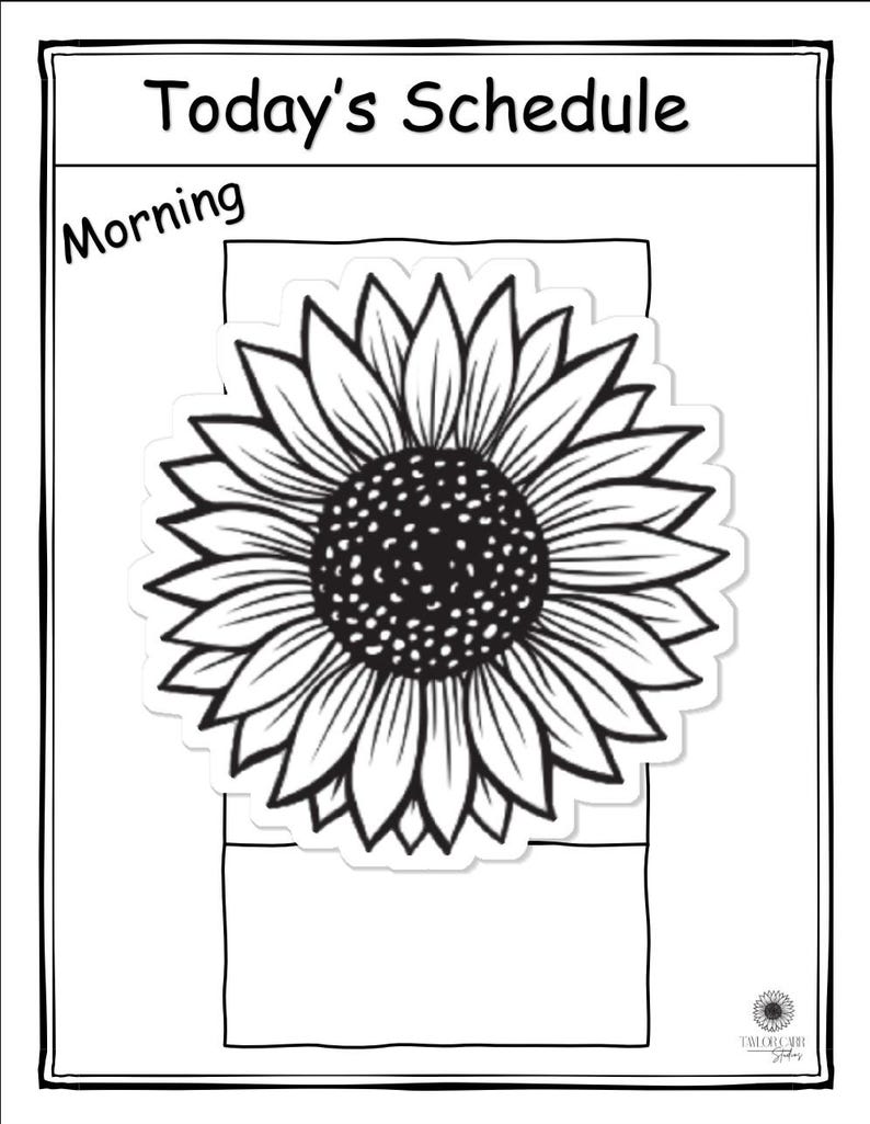 Visual Schedule Daily Routine Visual Aid Early Learning Autism ...