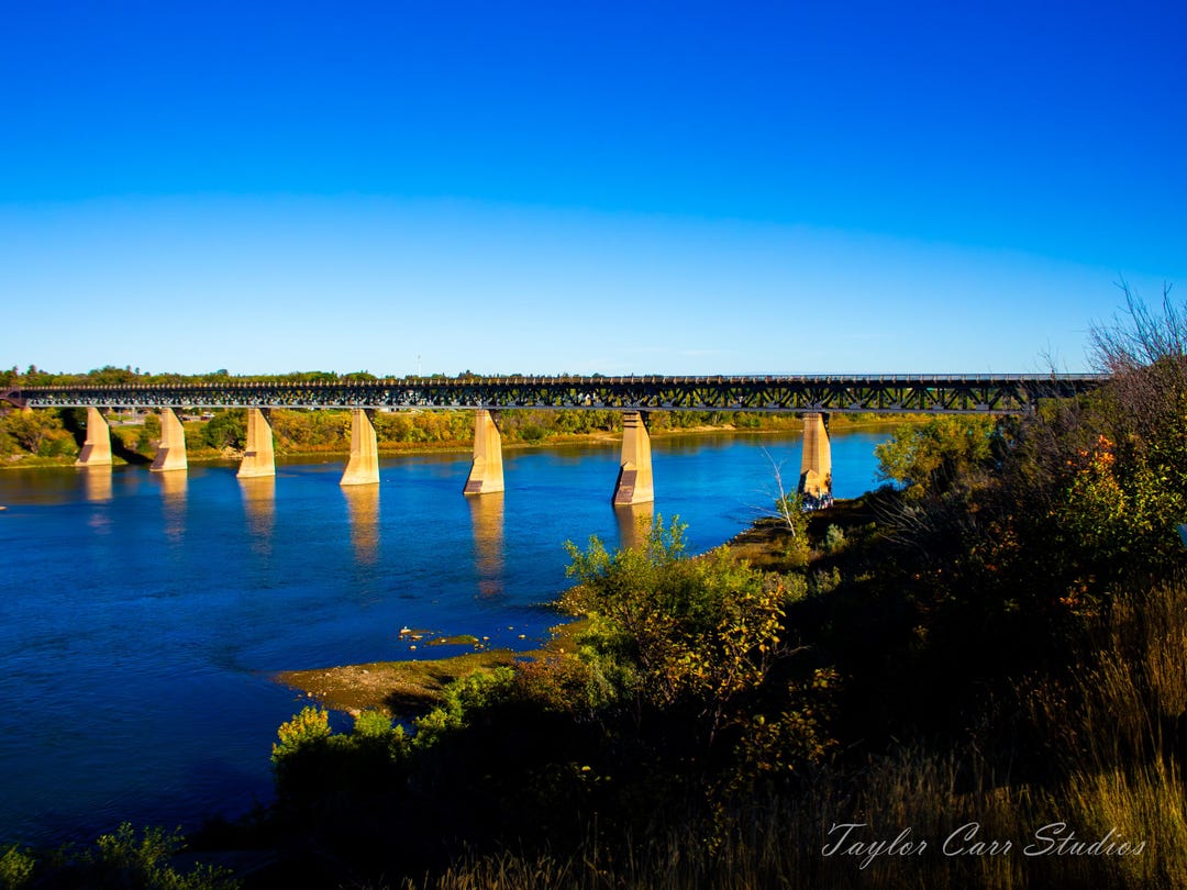 Saskatoon Train Bridge off University Campus Photograph Print - Etsy