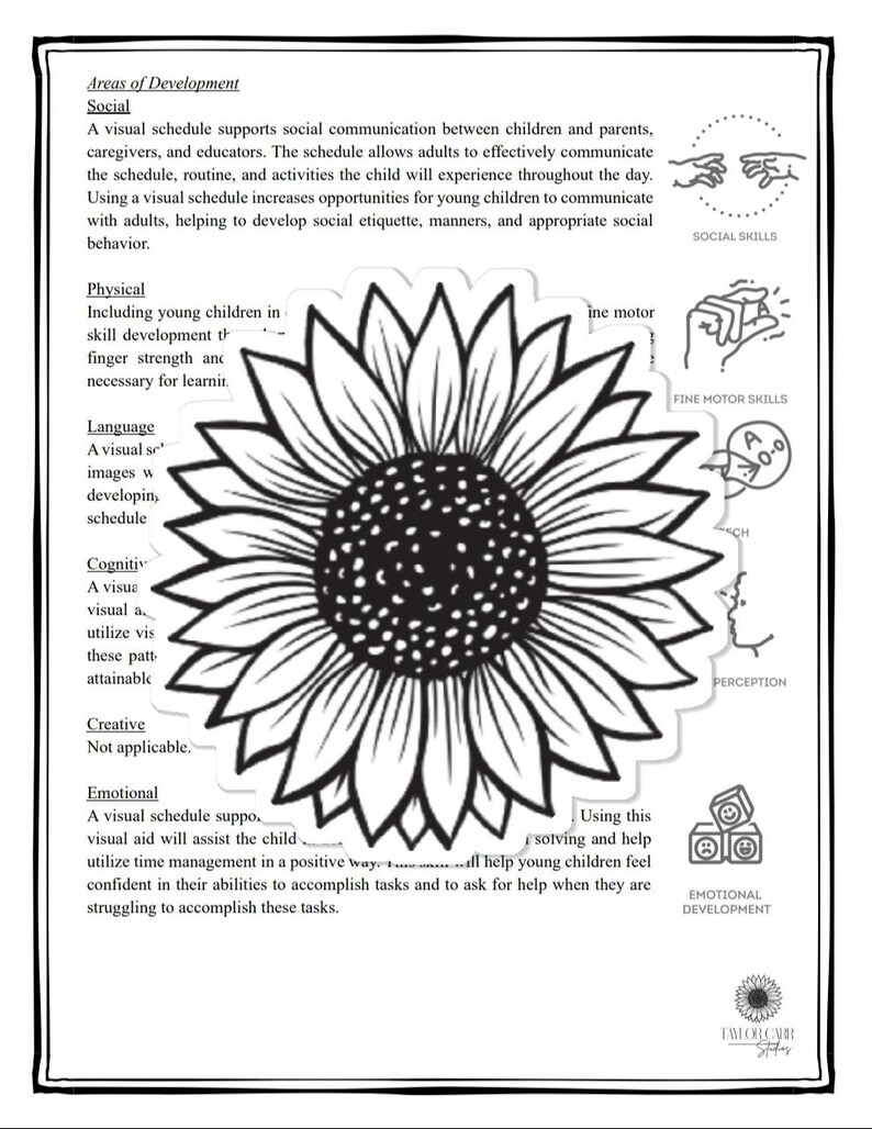 Visual Schedule Daily Routine Visual Aid Early Learning Autism ...