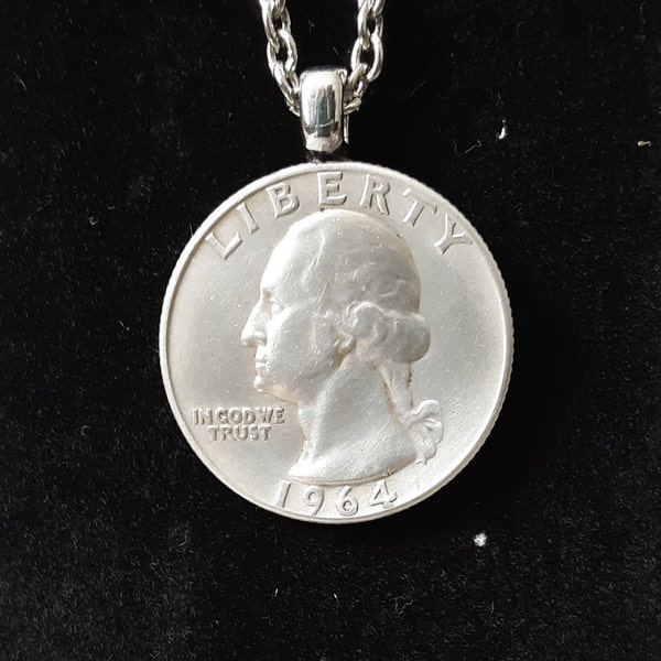 Us Quarter Necklace - Etsy