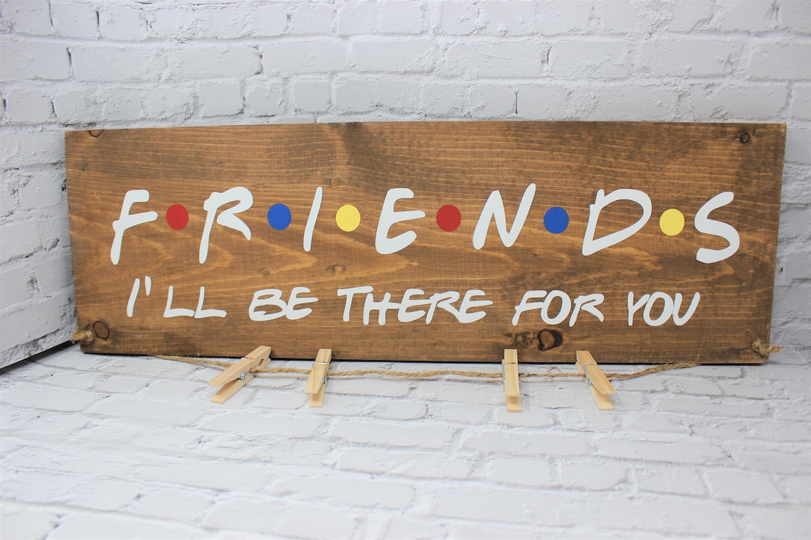 Friends Photo Wall Sign, Friends Photo Wall Decor, Photo Holder, Friend ...
