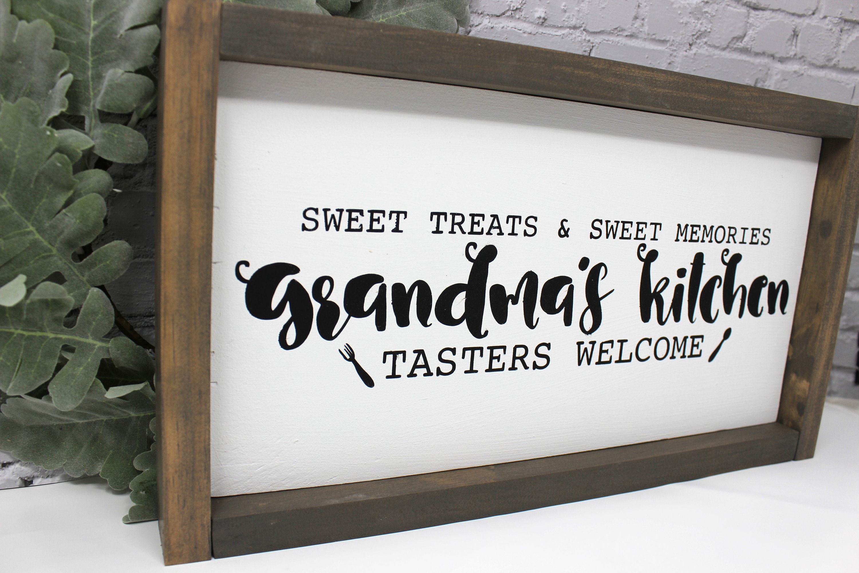 Grandma's Kitchen Sign, Kitchen Sign, Kitchen Wood Sign, Farmhouse ...