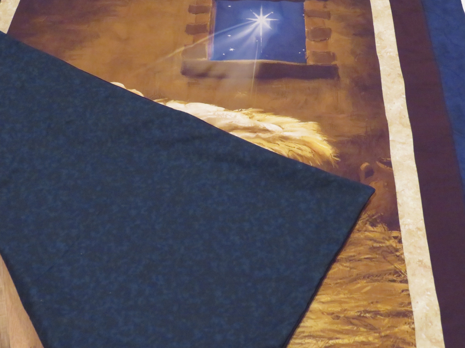 Christmas Quilt, Baby Jesus, Nativity, Baby in Manger, Large Throw - Etsy