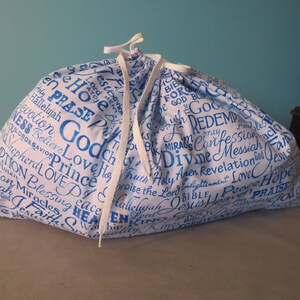 Christian Faith Drawstring Bag: Inspirational Bible Verse Travel Pouch ...