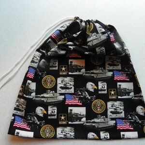 U.S. Army Drawstring Bag - Pouch -american Flag - Eagle - Tanks - Etsy