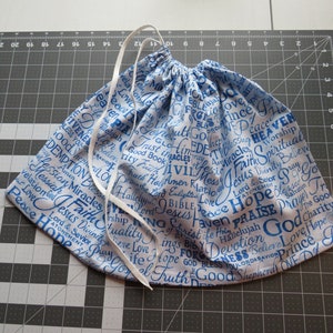 Christian Faith Drawstring Bag: Inspirational Bible Verse Travel Pouch ...