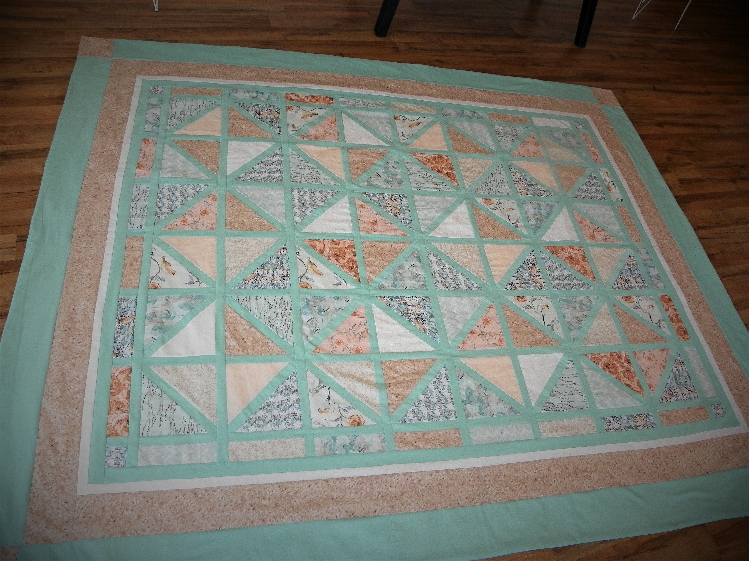 Patchwork Queen Size Quilt - With 2 Pillowcases - Etsy