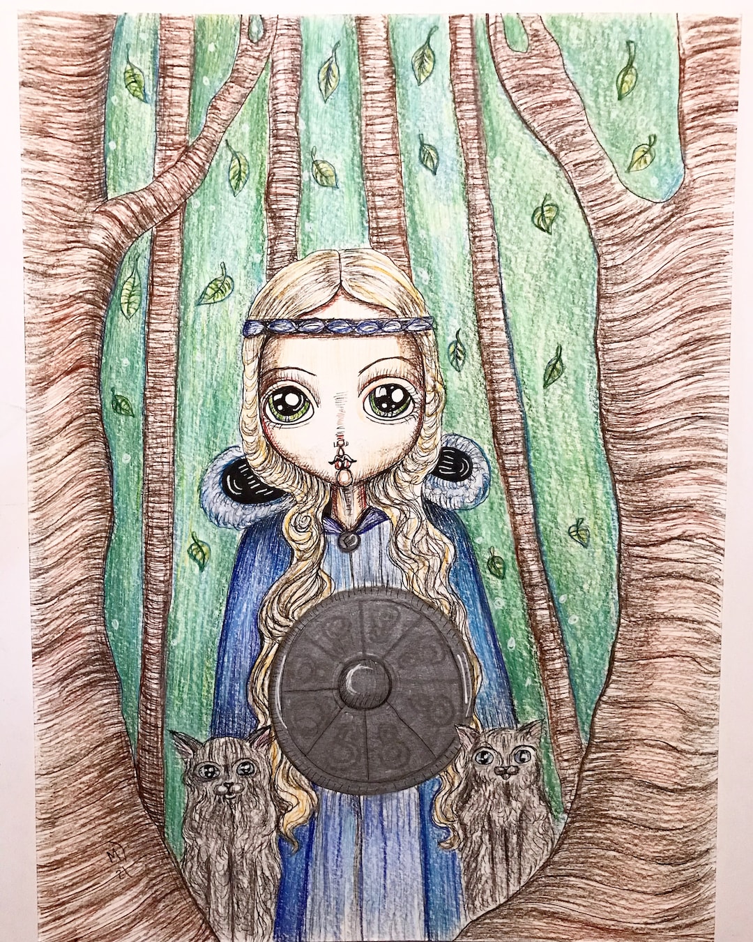 Goddess Freya Original Artwork - Etsy