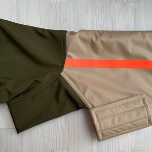 Bespoke All Weather Custom Made Fleece Lined Dog Coat With Waterproof ...