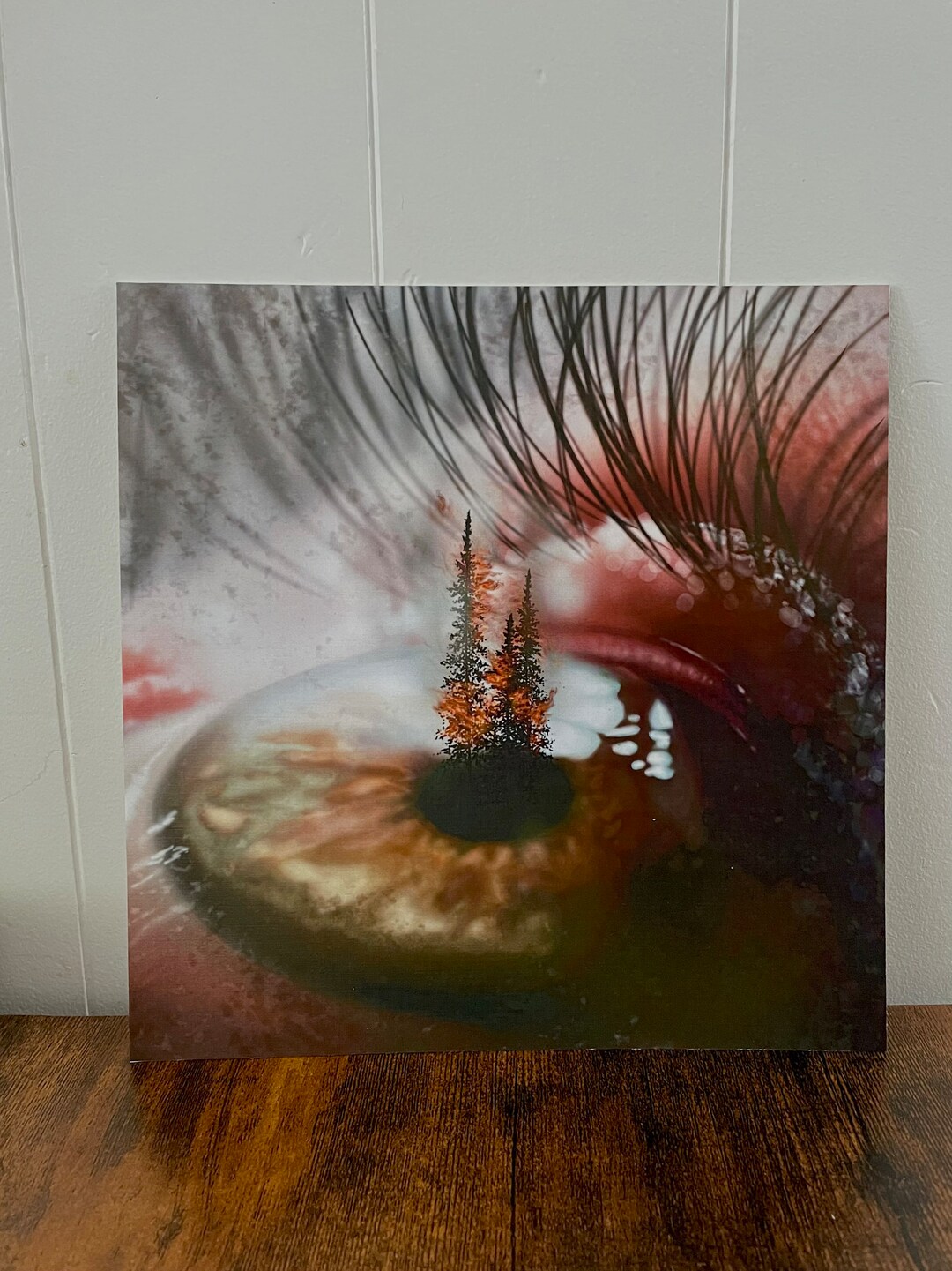 Surrealist Forest Fire Eye Print, Digital Print, Art Print, Wall Art ...