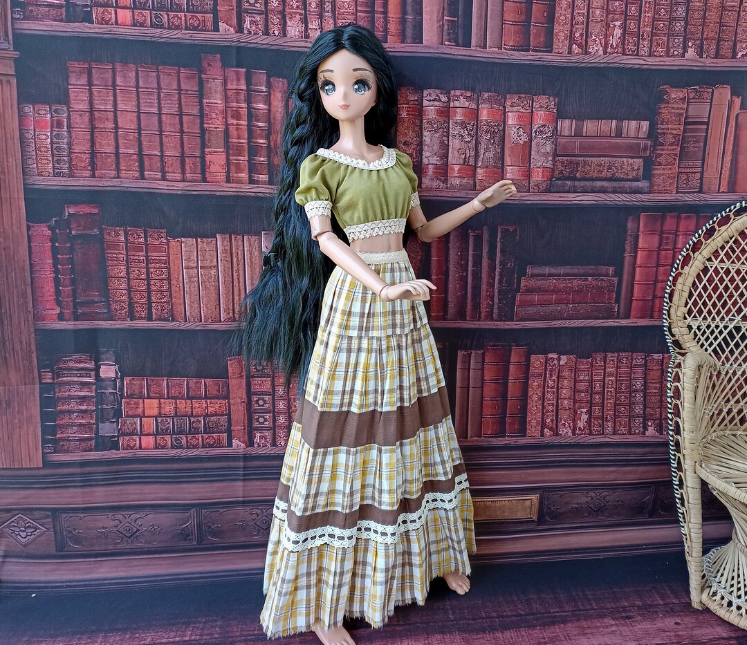 SD Bohemian Long Skirt for 1/3 Bjd Dolls 24 /60cm Type Smart Doll and ...