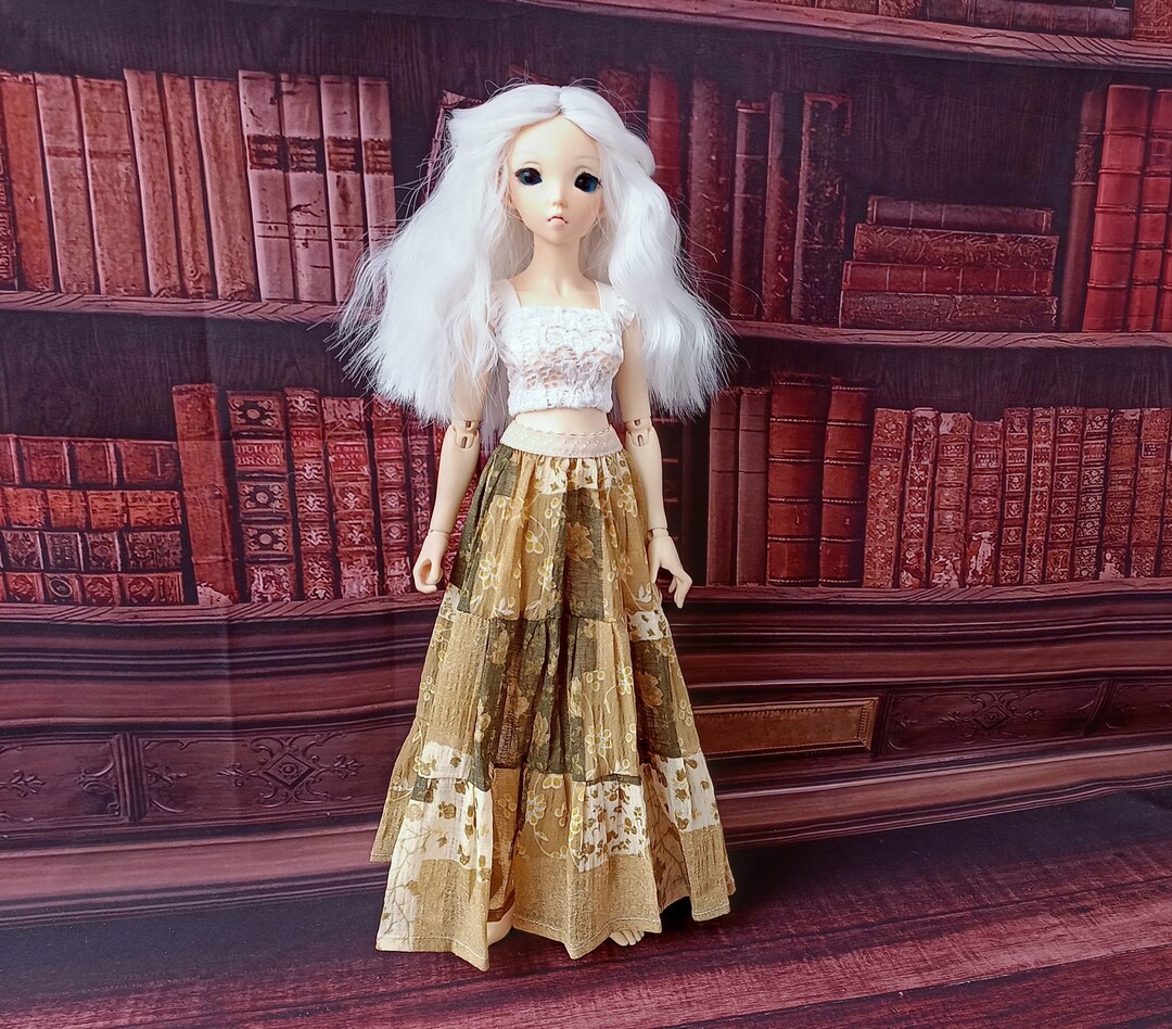 Bjd 1/4 Minifee Clothes. Maxi Boho Skirt for Doll 141516/36-38-42cm - Etsy