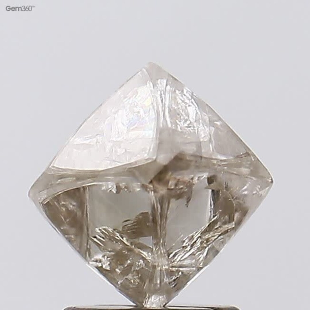 2.40 Ct. Natural Ethically Sourced Octahedron Rough Diamond for Special ...