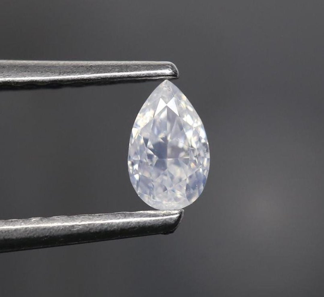0.15 CT Natural Loose Fancy White Pear Modified Brilliant Cut Diamond ...