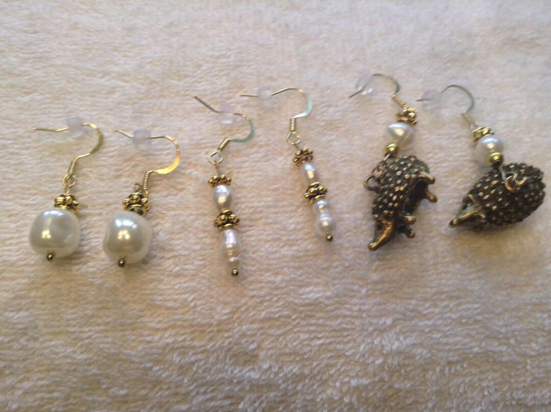 Outlander Book 1 Inspired, Small, Ellen's Pearl Earrings With ...