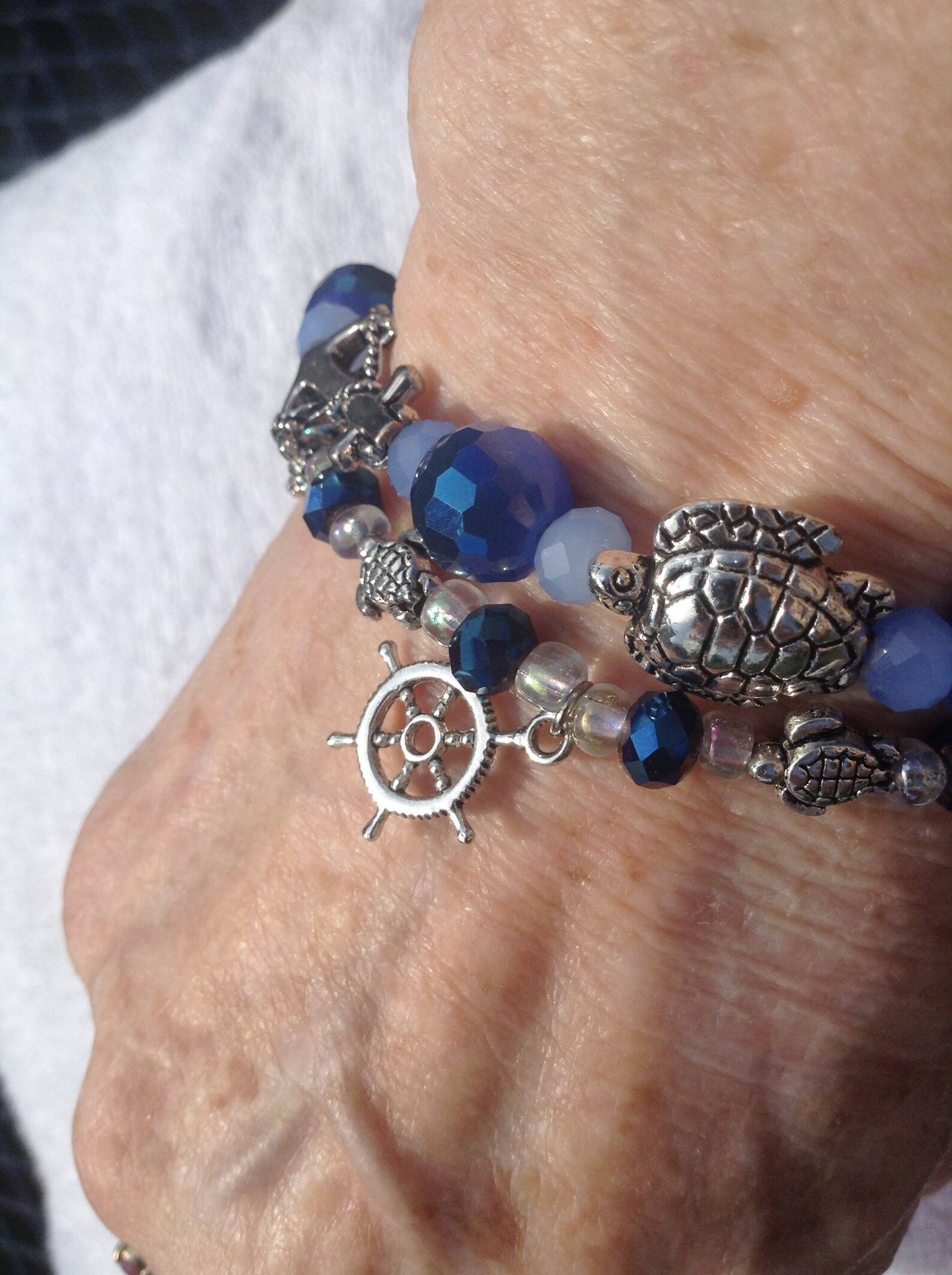 Outlander Inspired Voyager Small, Bracelet Features Tiny, Silver Plated ...