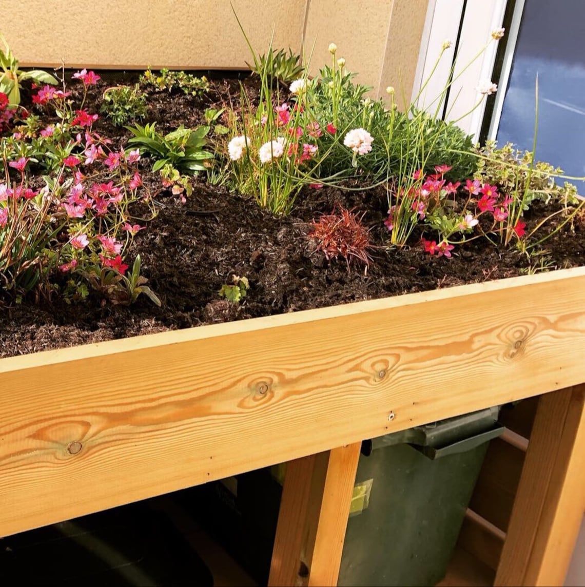 Triple Wheelie Bin Store With Green Roof Planter - Etsy UK