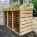 Triple Wheelie Bin Store With Green Roof Planter - Etsy UK