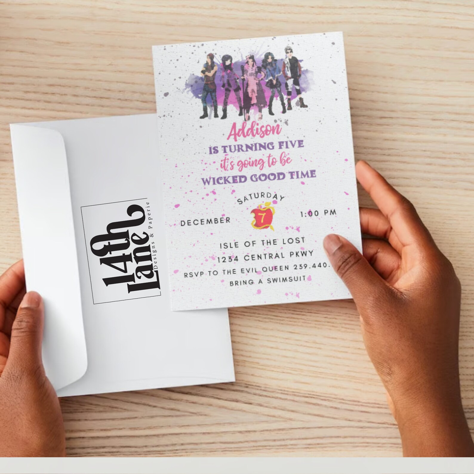 Descendants of Villains, Isle of the Lost Birthday Party Invitation ...