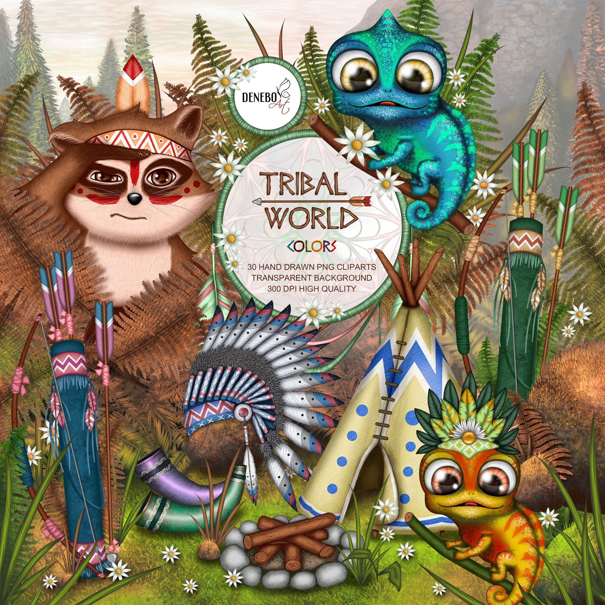 Autumn Clipart Fall Clip Art Native American Clipart Tribal Clip Art ...