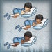 Sleeping Boy Clipart Little Boy Digital Set Black Boy PNG Child Clip ...
