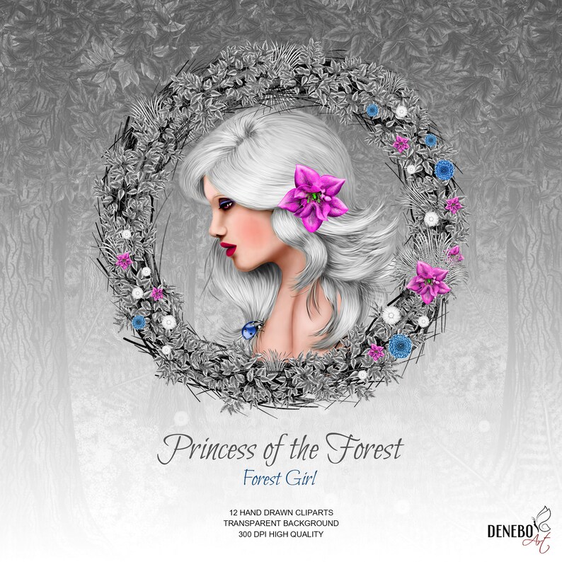 Girl Clipart Doll Clipart Princess Queen Flower Plant Clip Art Fairy ...