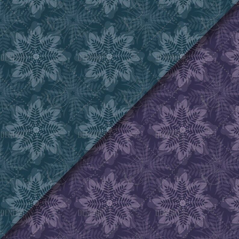 Night Sky Digital Paper Set Flower Pattern Stars Paper Pack - Etsy