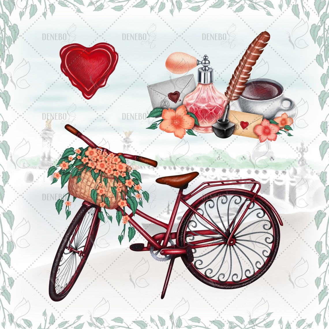 Paris Clipart France Clipart Eiffel Tower French Style - Etsy