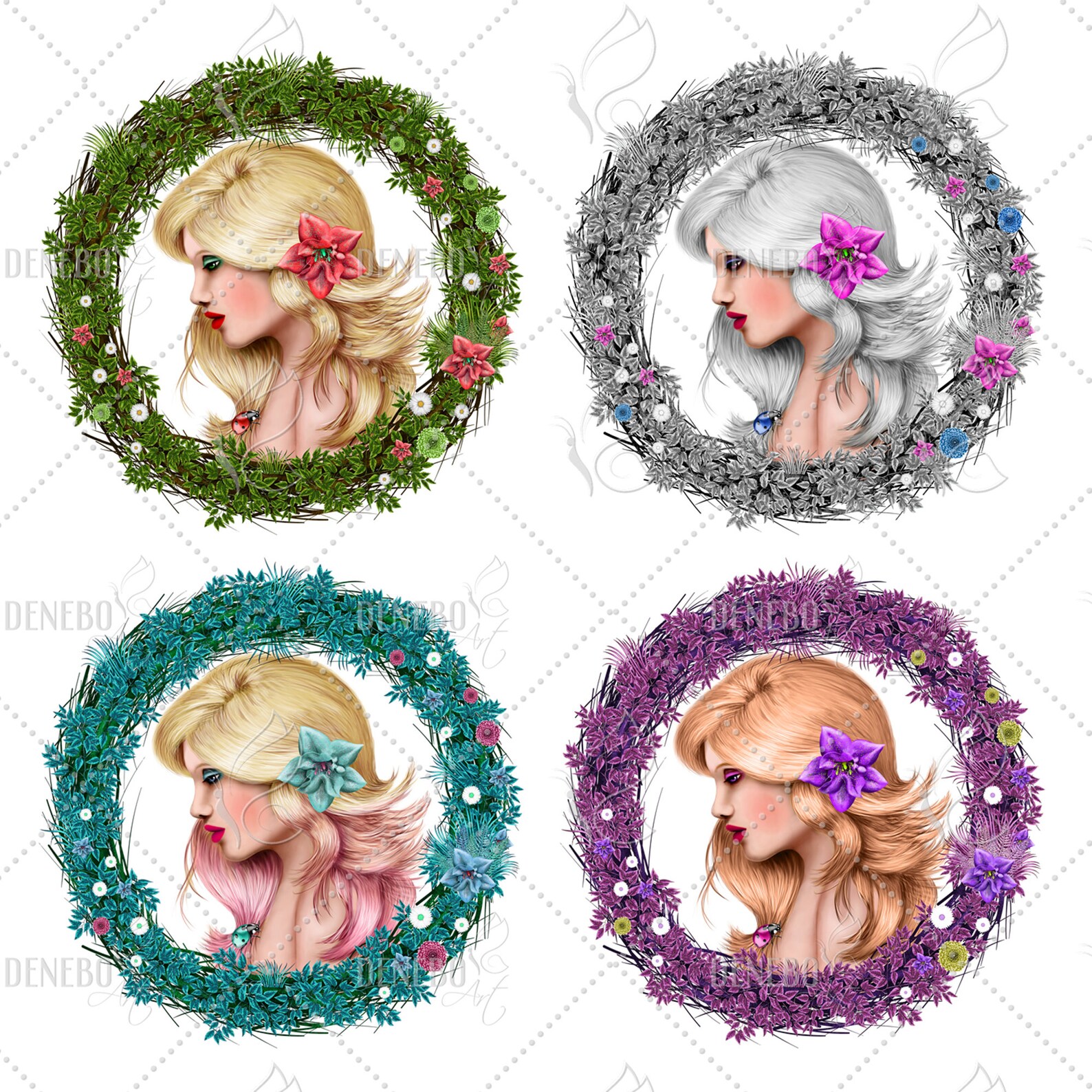 Girl Clipart Doll Clipart Princess Queen Flower Plant Clip Art Fairy ...