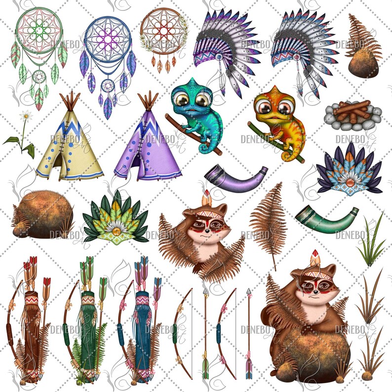Autumn Clipart Fall Clip Art Native American Clipart Tribal Clip Art ...