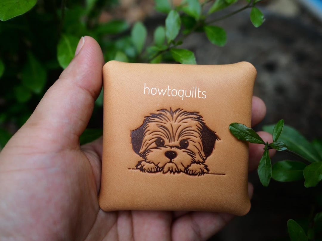 Vegetable-tanned Leather Square Coin Purse, Utility Pouch - Etsy