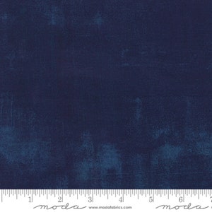 Moda GRUNGE Navy Blue 30150-225 Basic Grey Cotton Fabric - Priced by ...