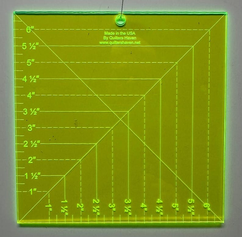 6.5" Easy Read Square up Ruler for Quilting and Sewing - Quilters Haven ...