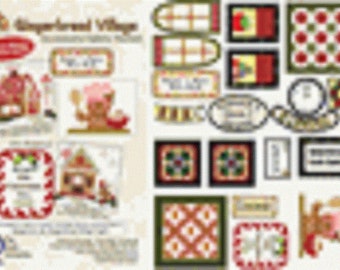 The Quilt Company Gingerbread Village Applique Pattern Set - 7 Patterns ...
