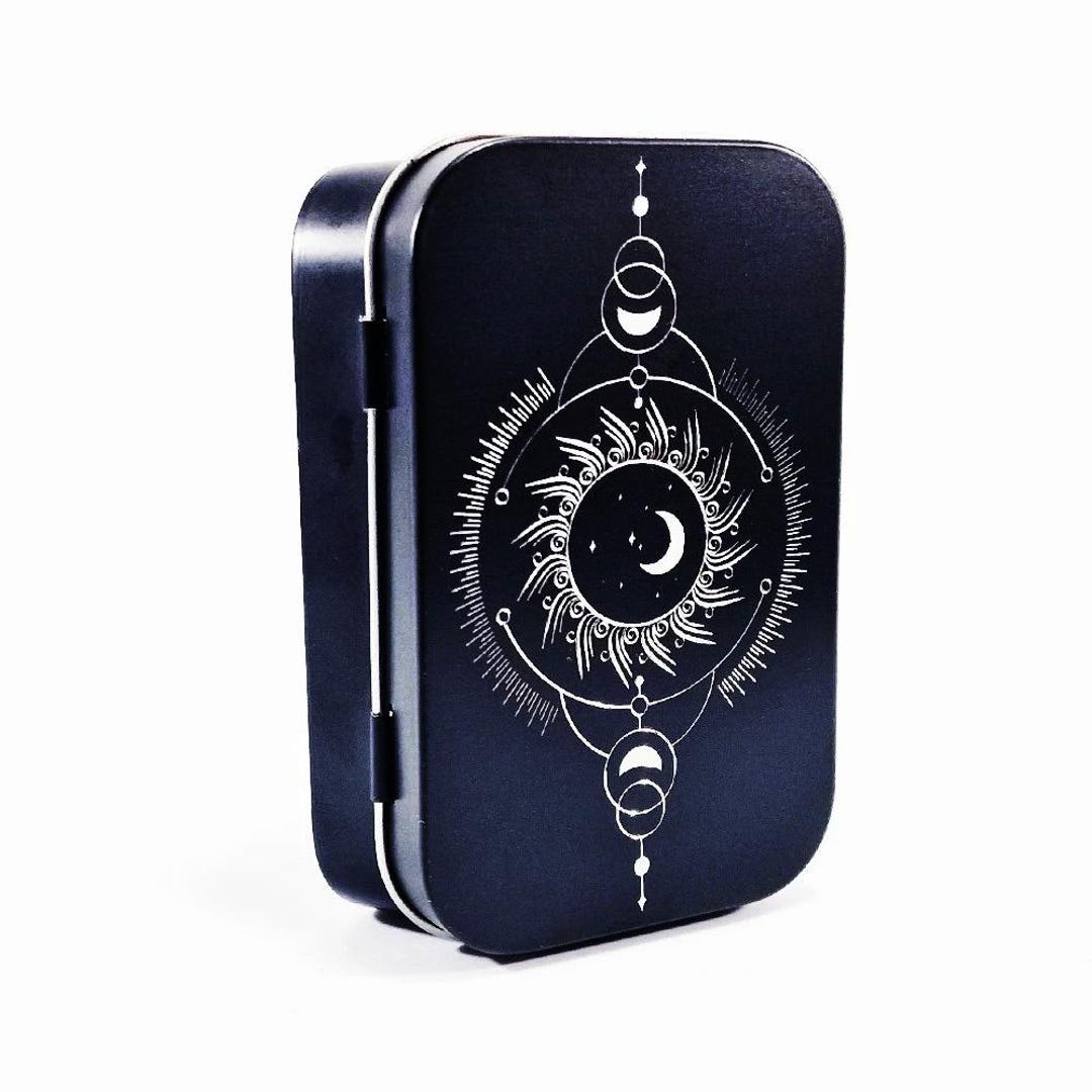 Brand New - Rectangular Metal Styled Tin - Sun - Etsy