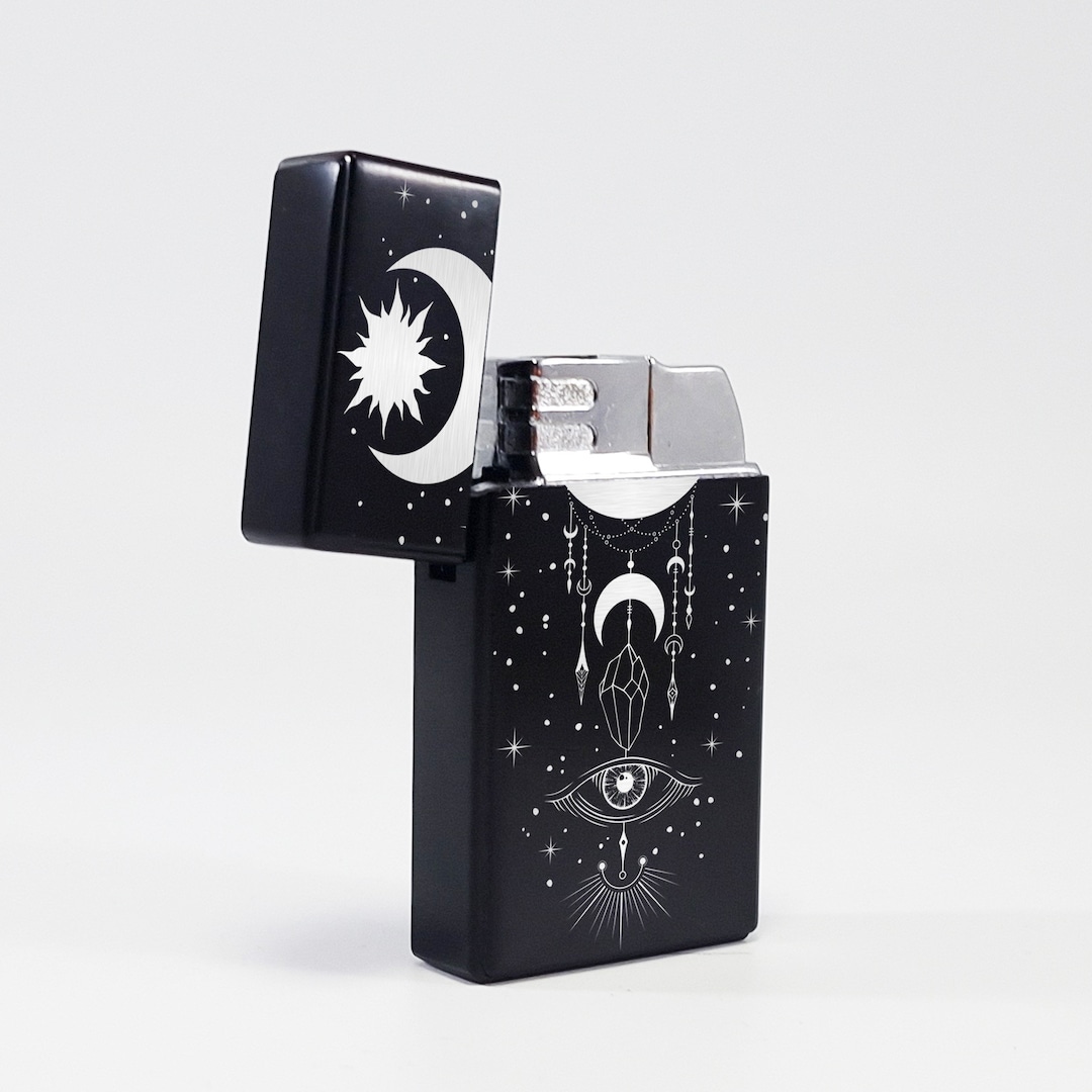 Butane Lighter - Designed Styled Flip Top Butane Lighter - Personalized ...