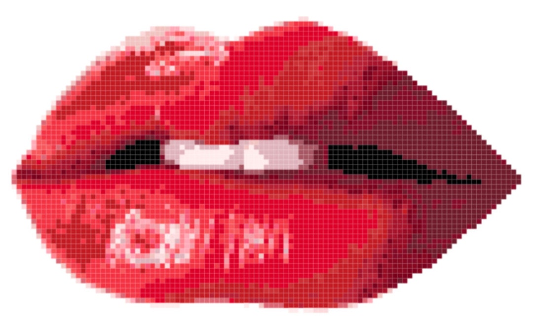 Lips Cross Stitch Pattern - Etsy