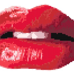 Lips Cross Stitch Pattern - Etsy
