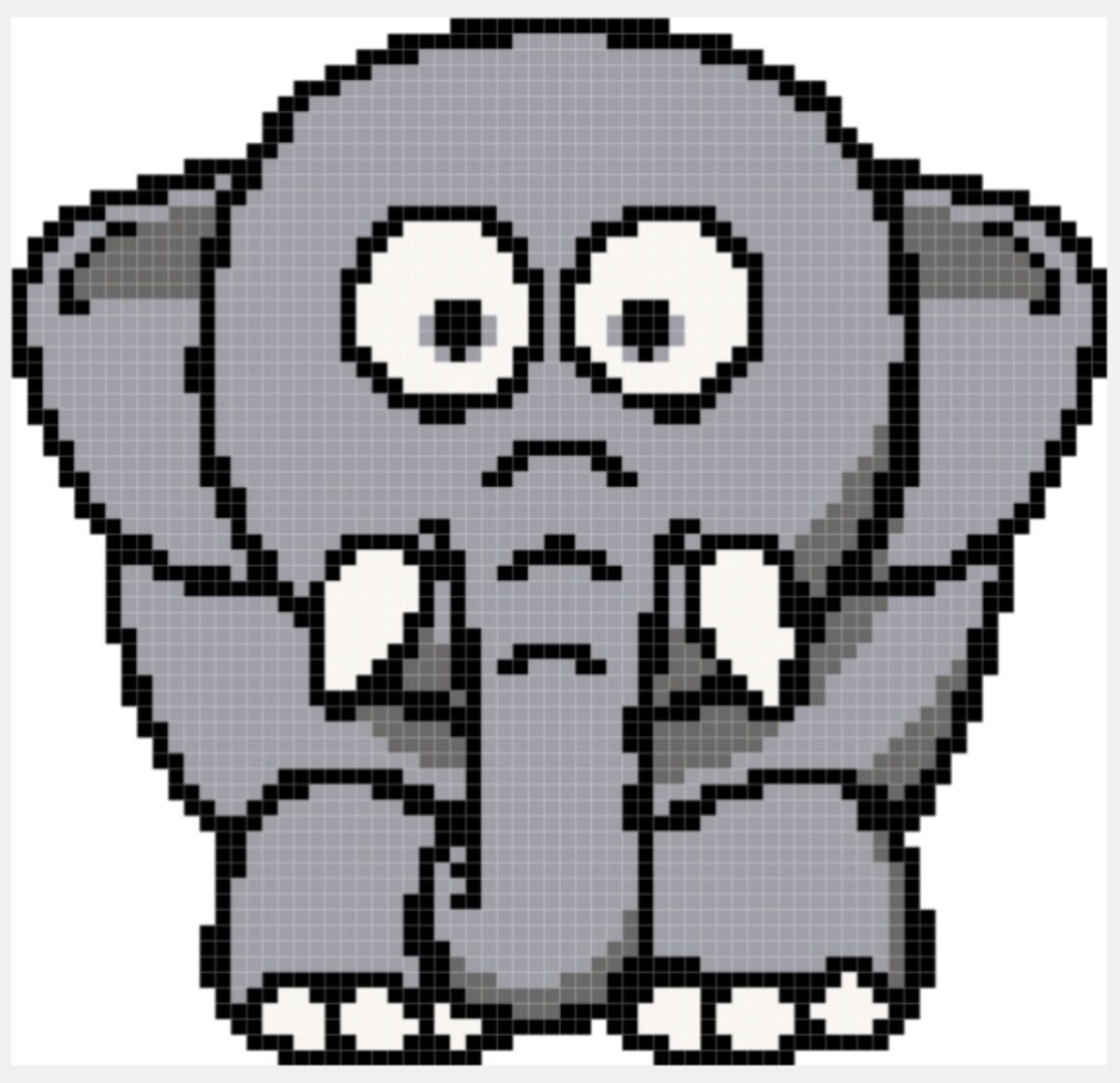 Elephant Cross Stitch Pattern - Etsy