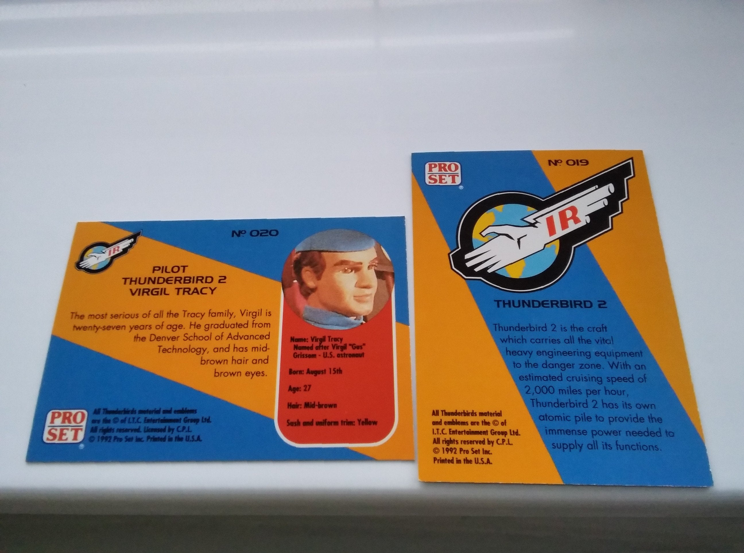 Pro Set thunderbirds Are Go Trading Cards, Number 11 Through to Number ...