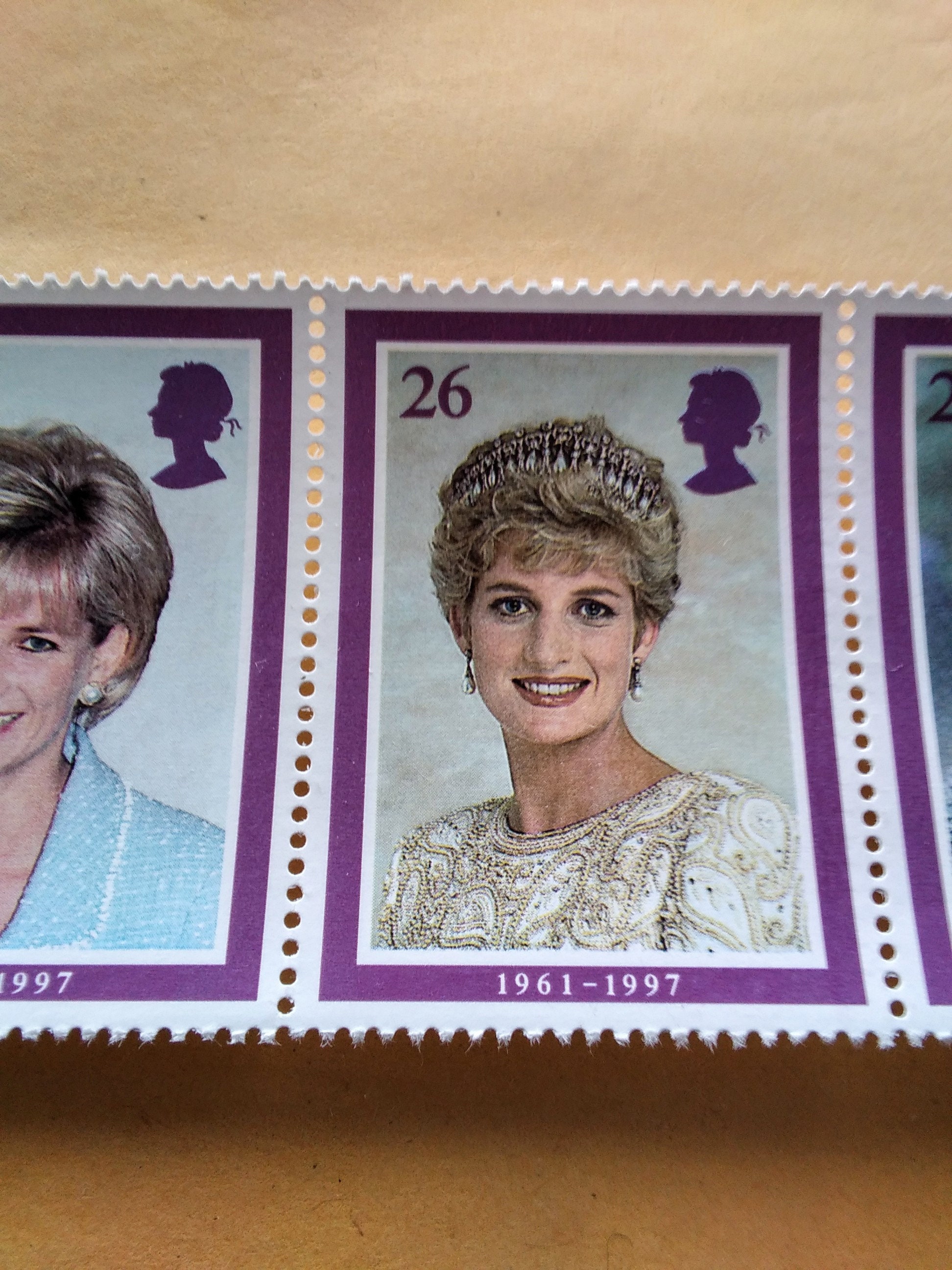 Five Diana Princess of Wales, Issued by the Royal Mail, British ...