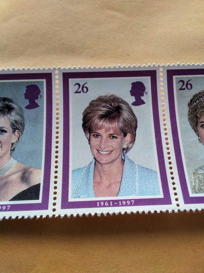 Five Diana Princess of Wales, Issued by the Royal Mail, British ...