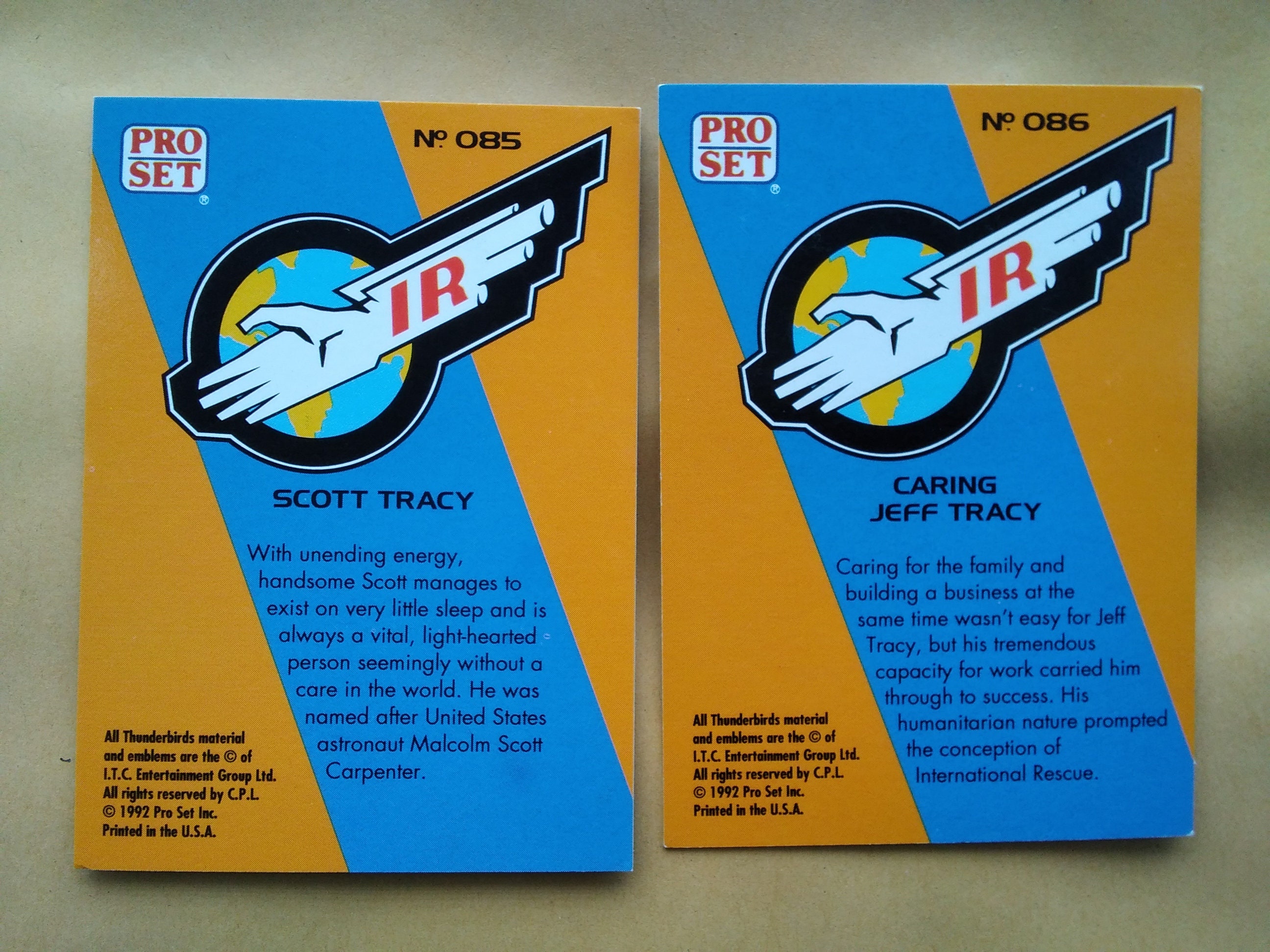 Pro Set thunderbirds Are Go Trading Cards, Number 81 Through to Number ...