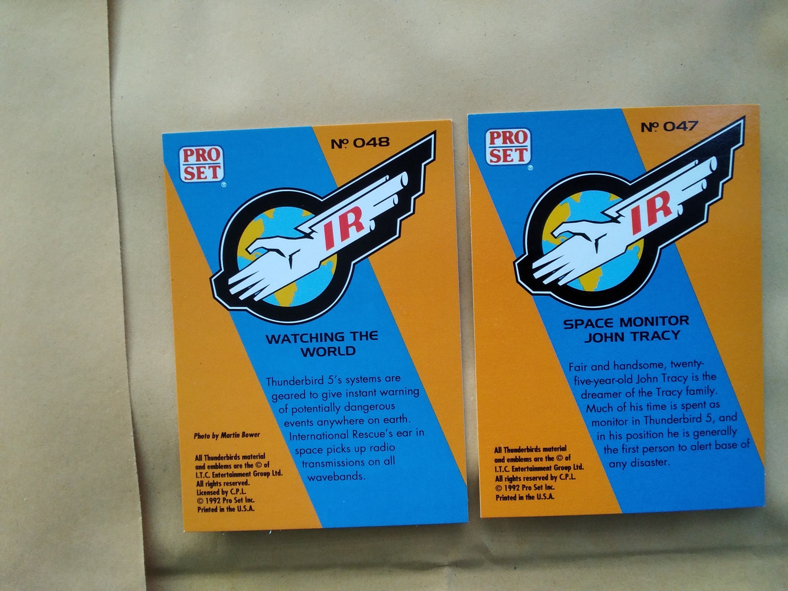 Pro Set thunderbirds Are Go Trading Cards, Number 41 Through to Number ...