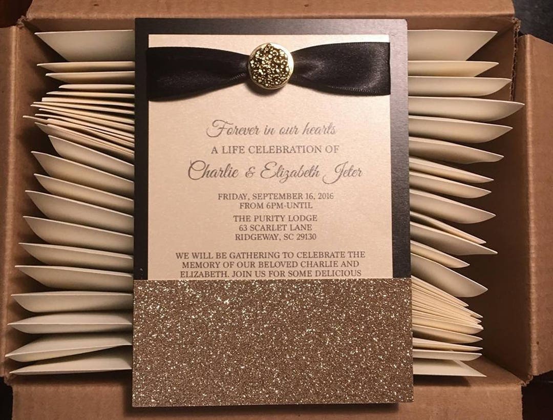 Life Celebration Invitation - Etsy