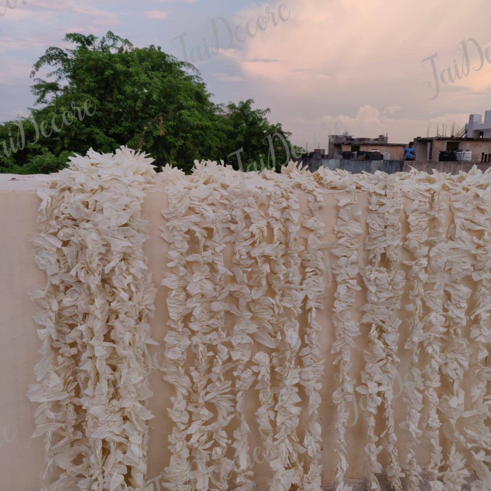 12 Pieces Lot of Jasmine Flower Backdropes Flower Strings Wedding Arch ...