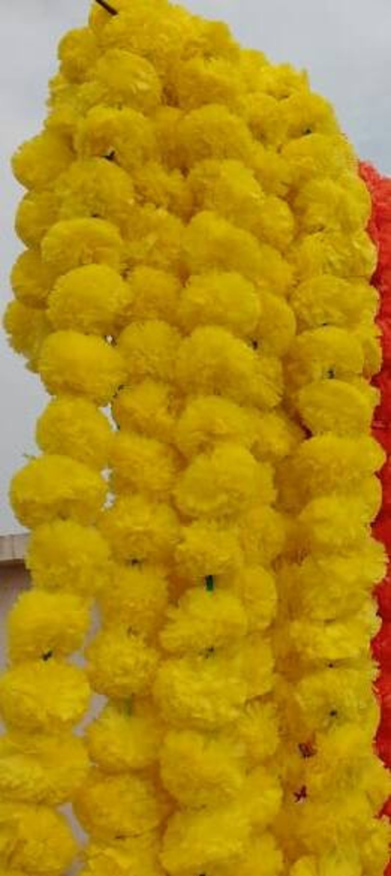 Indian Decoration Artificial Flower Strings Toran Flower - Etsy