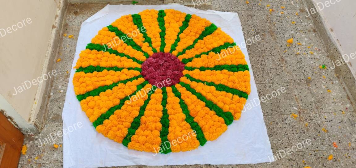 Express Shipping Of Beautiful Rangoli Artificial Flower Floral | Etsy